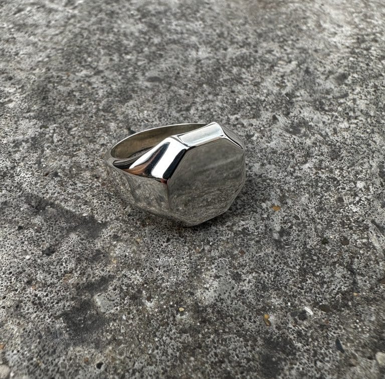 Sterling Silver Octagonal Signet Ring – Parabellumldn